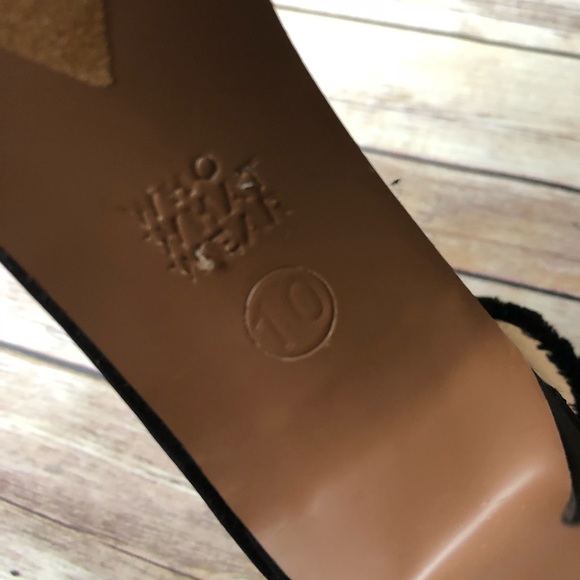 Shoes | Black Ruffle Heels Nwot | Poshmark